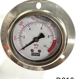 厂家批发YN60轴向法兰充油不锈钢压力表 10mpa防震压力表真空表-阿里巴巴