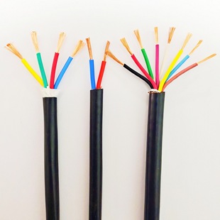 RVV护套线KVVR信号线2 3 4 5芯*0.5 0.75 1 1.5 2.5 4平方电源线6-阿里巴巴