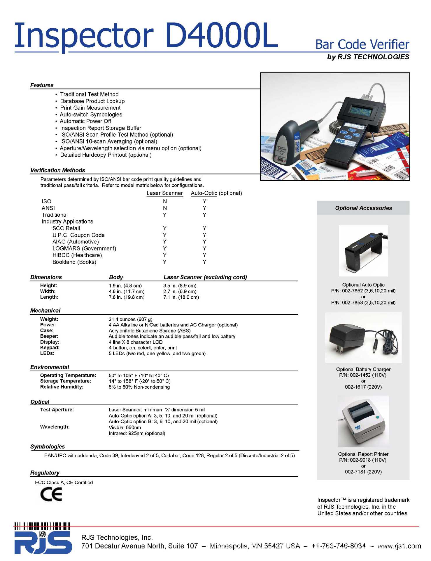 RJS D4000 条码检测仪|RJS条码等级检测仪|RJSD4000L全国代理商-阿里巴巴