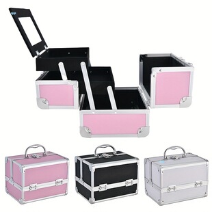 Make up box portable aluminium alloy storage box large-阿里巴巴