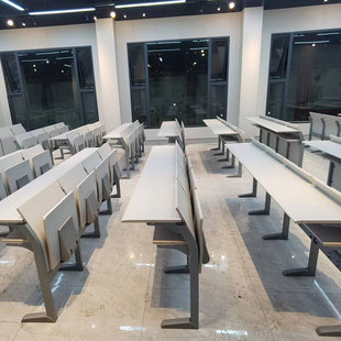 8JDK学校阶梯教室课桌椅大学上课报告厅联排椅子大型会议室座椅-阿里巴巴