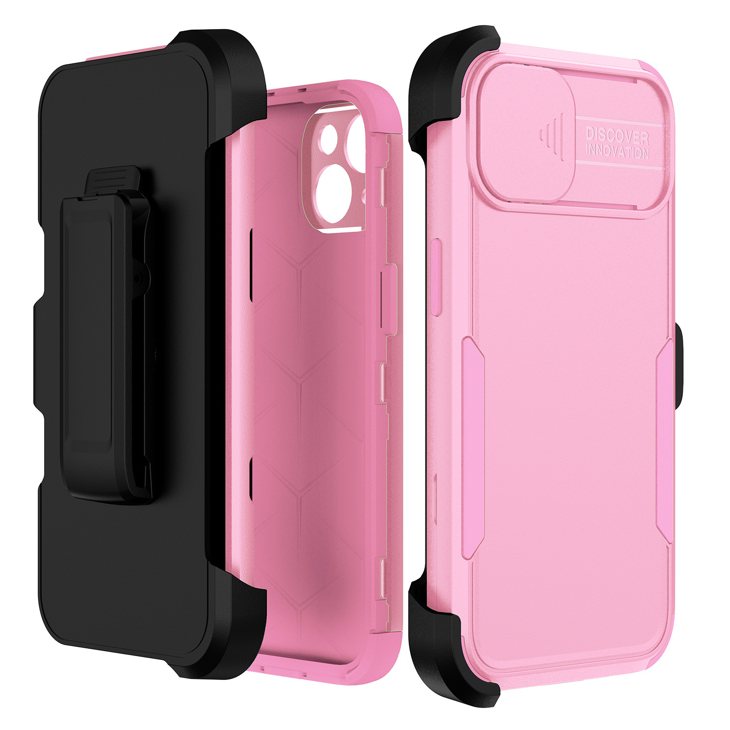 通勤者推窗三合一带背夹IP 13 pro 6.1防摔手机壳 磨砂防刮花外壳-阿里巴巴