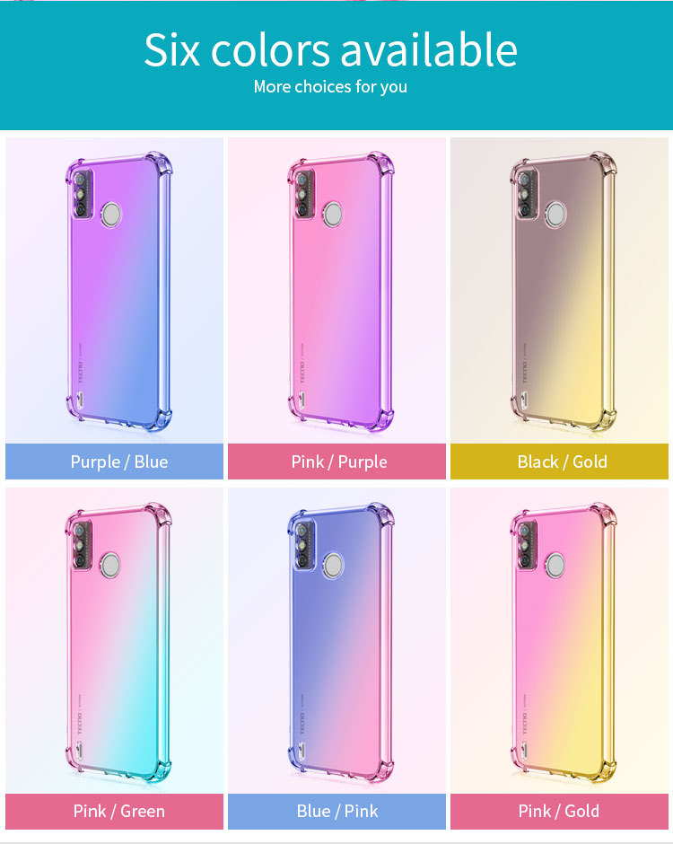 +传音TECNOSpark GO手机壳POVA3防摔SPARK GO2022渐变SPARK8P适用-阿里巴巴