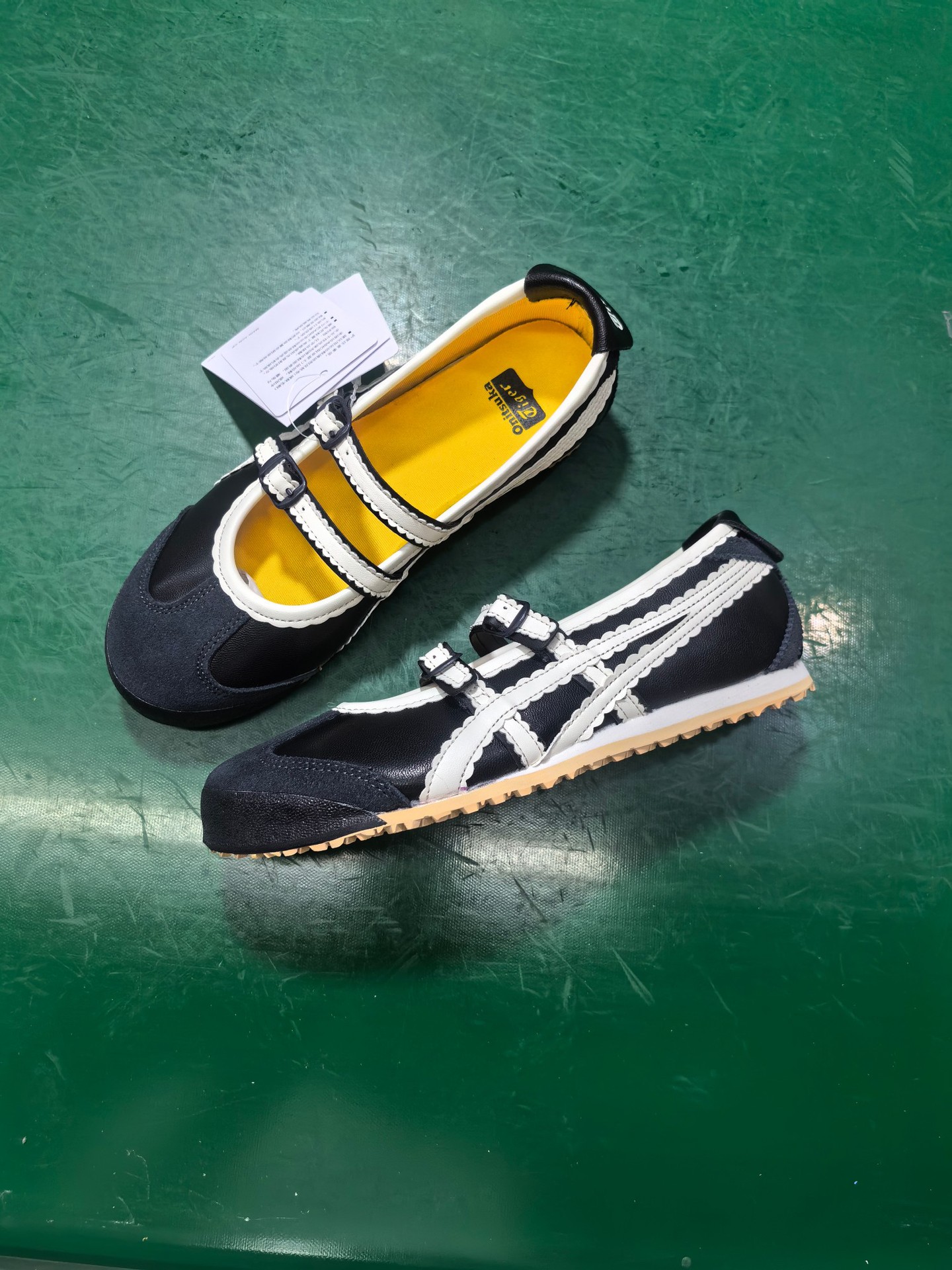 莆田鞋鬼冢牌Tiger鞋女士夏舞蹈二层芭蕾鞋复古低帮花边玛丽珍-阿里巴巴