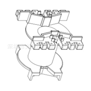 PQ3530变压器骨架PQ3530通讯骨架电源骨架立式6+6针骨架-阿里巴巴