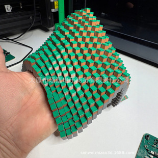 跨境新品,3D-Printed Minecraft Flexigrid Fidget Toy草方块烦躁-阿里巴巴