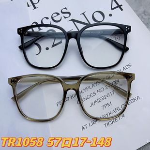 TR90防蓝光网红ins小红书同款眼镜架学生时尚潮流圆框大框-阿里巴巴