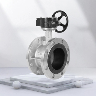 涡轮式不锈钢法兰蝶阀304材质 中线蝶阀 厂家天津 D341XP-16P-阿里巴巴