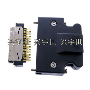 SM-50J 伺服驱动器插头 MR-J3CN1接头 SM-50J 50PIN连接器-阿里巴巴
