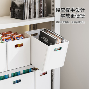 日式图书馆书架收纳盒直角可折叠储物盒零食玩具书本整理箱方形盒-阿里巴巴