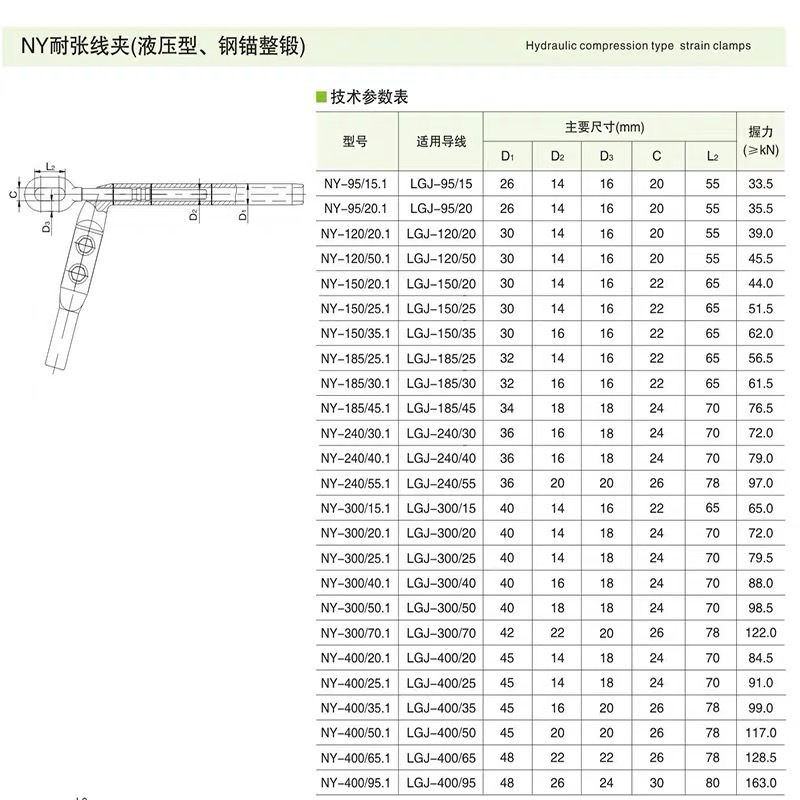 批发NY耐张线夹液压压缩型铝耐张线夹带钢锚耐张线夹钢锚厂家-阿里巴巴