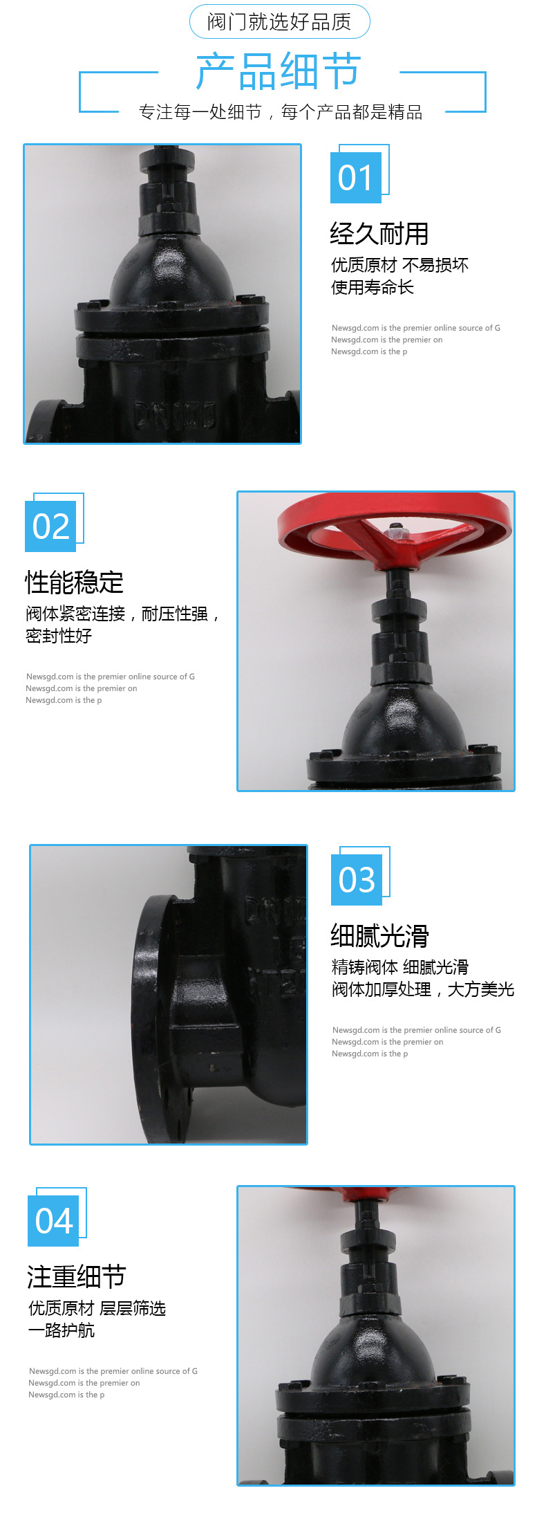 Z45T-10 16铸铁暗杆闸阀 法兰水阀DN50 80 100 125 150 200-阿里巴巴