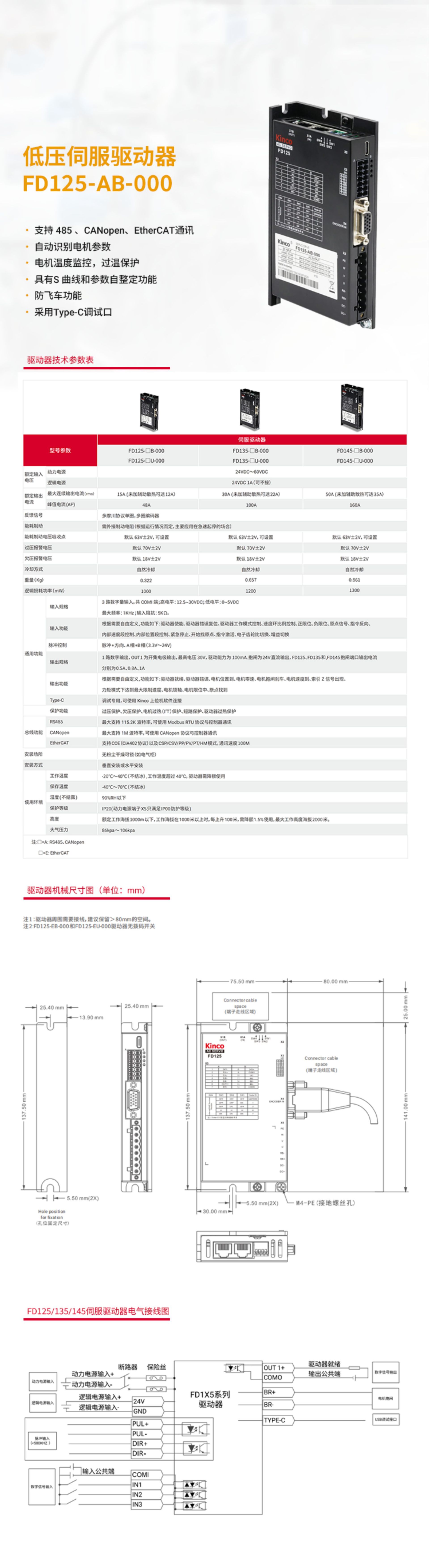 伺服驱动器FD1X5FD5系列机器人行业首选AGV/AMR小车DC24-380V供电-阿里巴巴