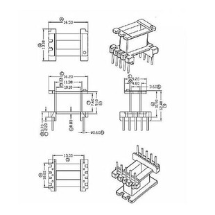 EE13加宽骨架变压器骨架EE13-10高频骨架加宽立式5+5针-阿里巴巴