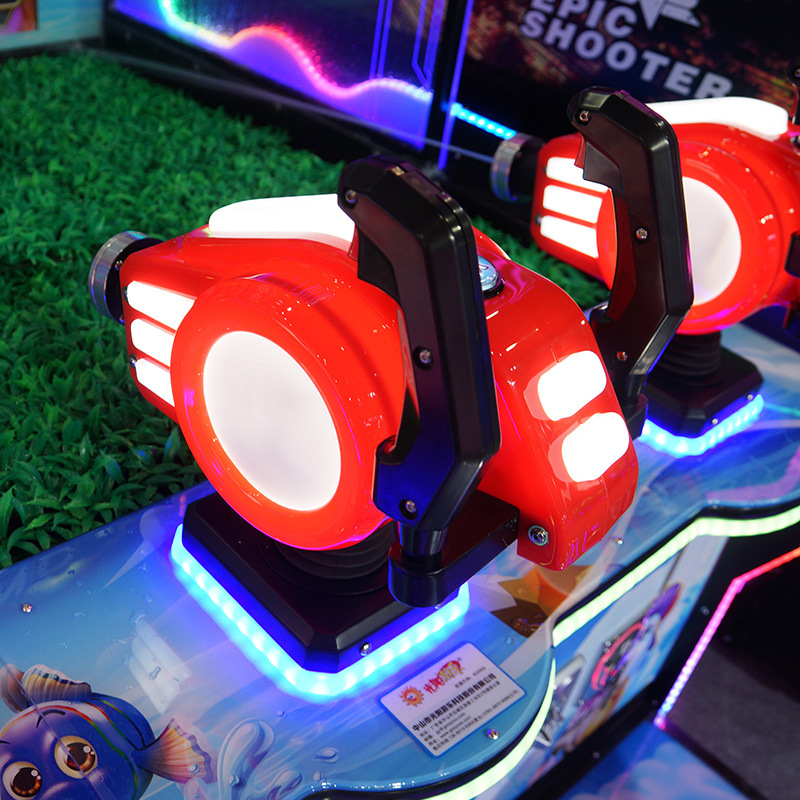 New children's coin-operated game machine, four-person gun machine ...