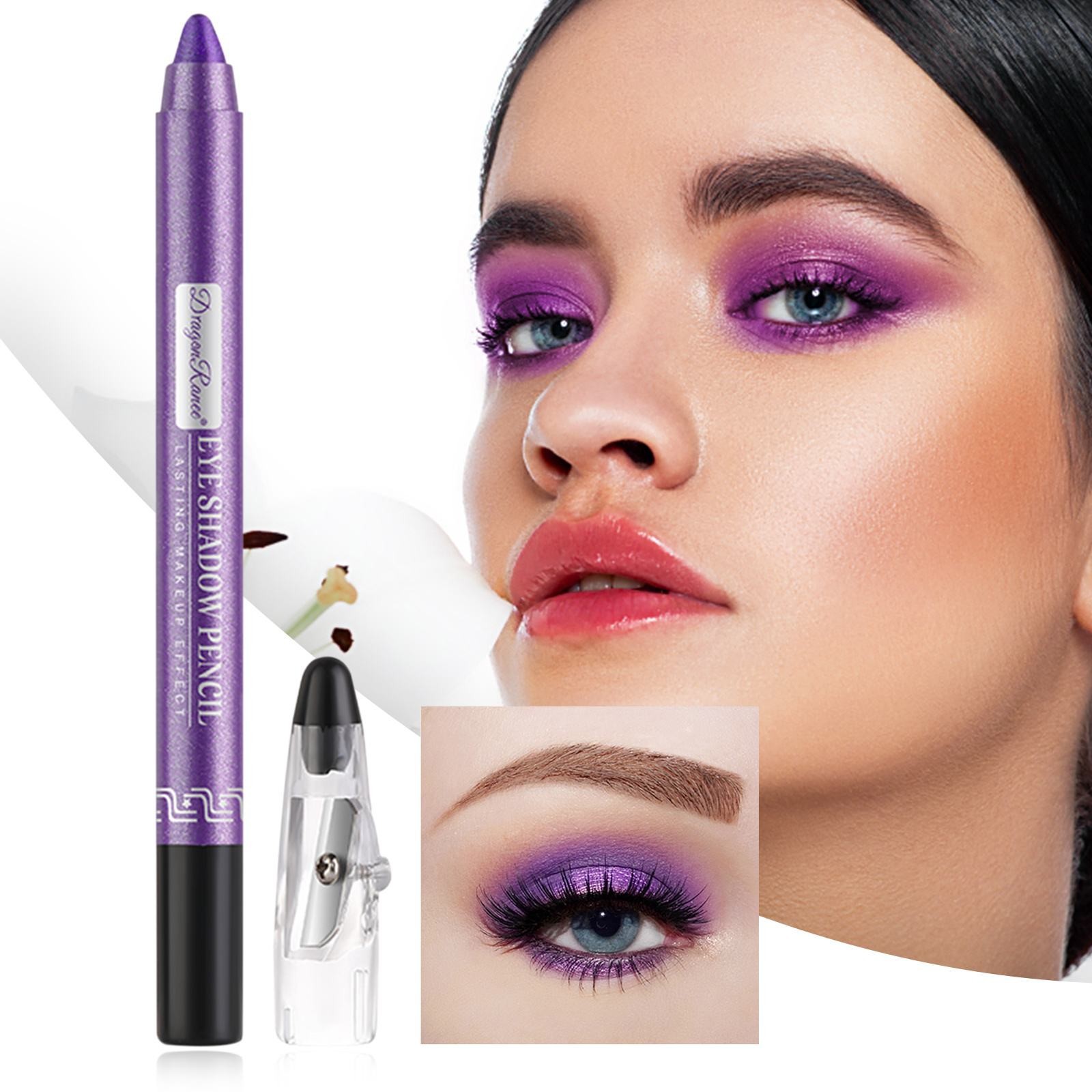 跨境眼影笔眼线笔眼影棒眼影卧蚕笔珠光眼影笔带削笔刀发泡笔-阿里巴巴