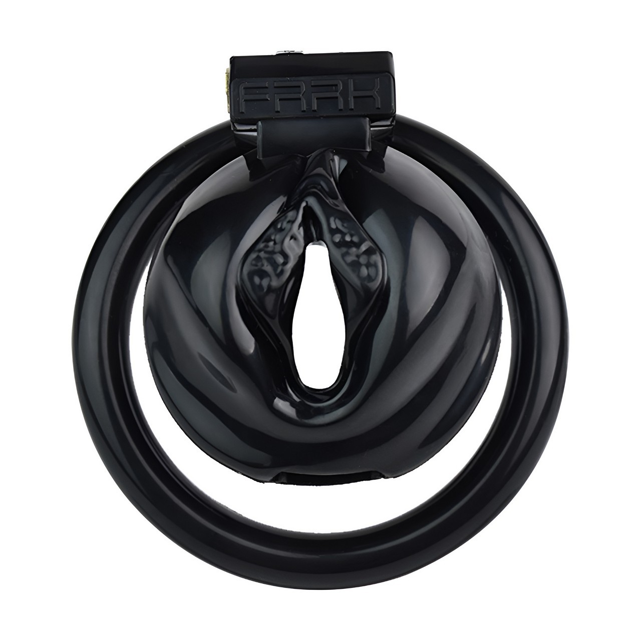 FRRK伪娘贞操锁黑色系变装锁欲仿真阴部cb锁情趣防自慰贞洁锁玩具-阿里巴巴