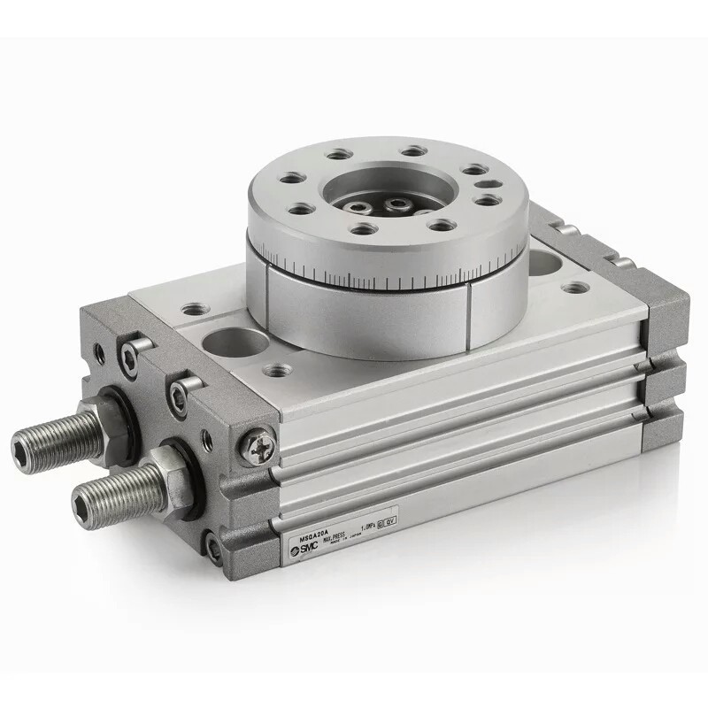 SMC180度旋转气缸 MSQB-50A气缸 0-180可调角度 齿轮齿条式气缸-阿里巴巴