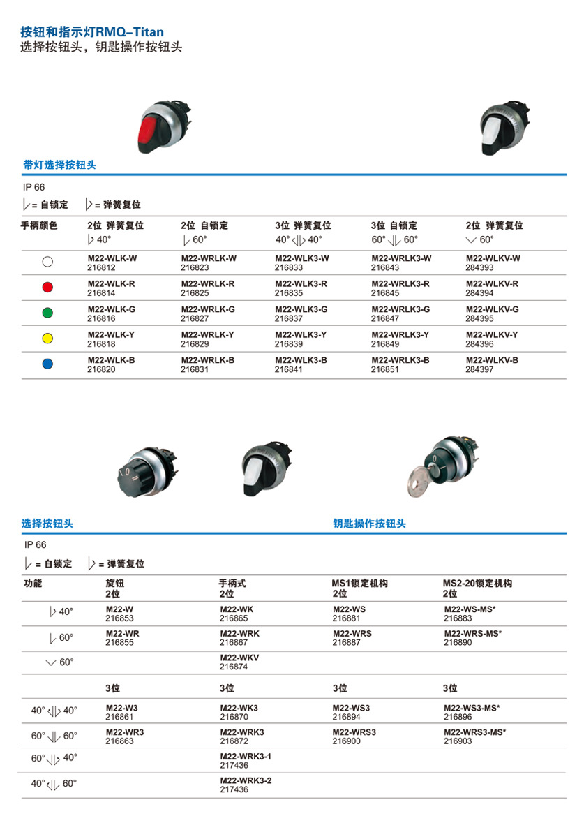 EATON伊顿带灯平齐弹簧复位按钮头M22-DL-W红色按钮M22-L-R-阿里巴巴