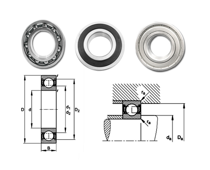 深沟球轴承6816 6817 6818 6819 6820 6021 6022 6024-2RS ZZ轴承-阿里巴巴
