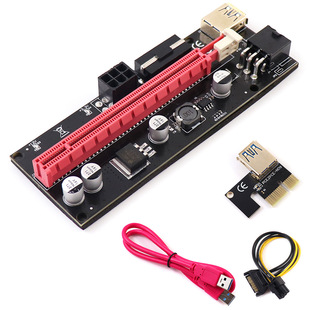 Ver009S PCI-e Graphic card Riser Card PCIe 1X to 16X 0.6m-阿里巴巴