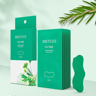 BREYLEE TEA TREE BLACKHEAD MASK NOSE STRIPS茶树黑头鼻贴 10片-阿里巴巴