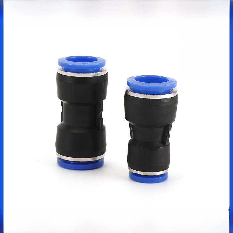 PU plastic straight joint gas pipe joint quick insertion pneumatic ...