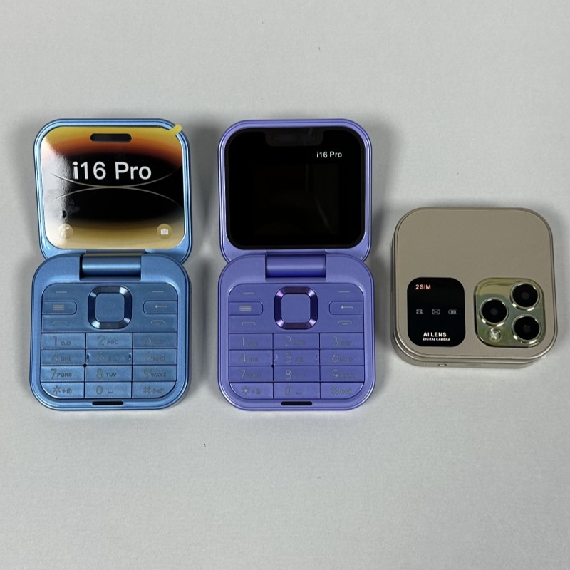 Mini Flip Phone跨境原厂mtk-i16pro翻盖手机双卡2G按键#迷你手机-阿里巴巴