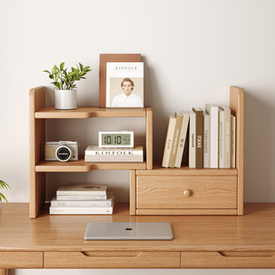 实木桌上书架宿舍学习桌面置物架办公桌收纳架多层小层架分层架-阿里巴巴