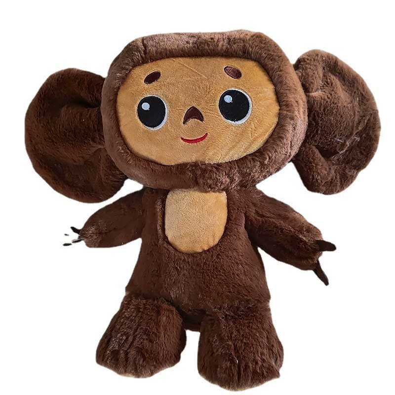 新品Cheburashka Monkey Plush 俄罗斯跨境大耳猴子毛绒玩具公仔-阿里巴巴