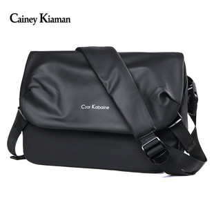 Cainey Kiaman邮差包男士斜挎包皮膜防水休闲单肩斜挎包男包新款-阿里巴巴