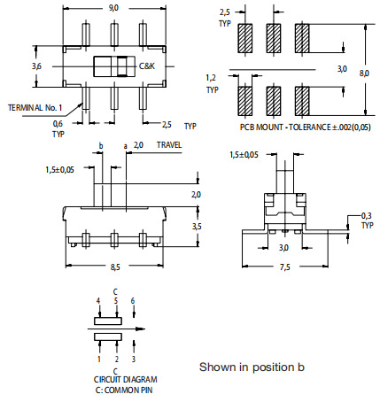 原装正品C&K9*3.6JS202011SCQN滑动开关 计算机外围设备滑动开关-阿里巴巴