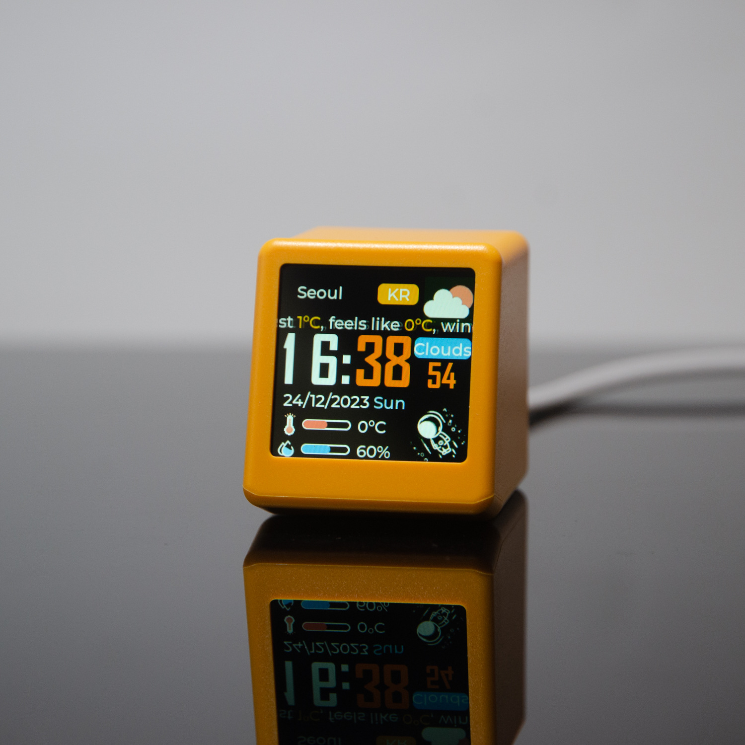 GeekMagic PRO股票行情显示器WiFi天气时钟汇率BTC加密货币实时价-阿里巴巴