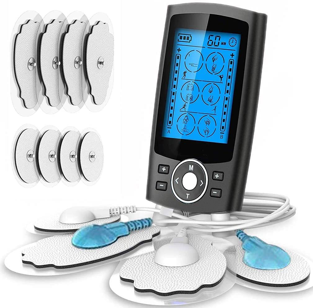 跨境新品24模式理疗仪 亚马逊tens全身肌肉贴穴位经络推拿按摩器-阿里巴巴