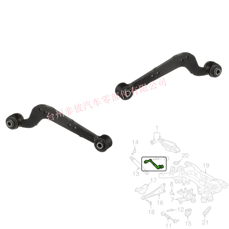 工厂直供适用于丰田汉兰达悬挂控制臂后弯臂支臂48770-48010-阿里巴巴