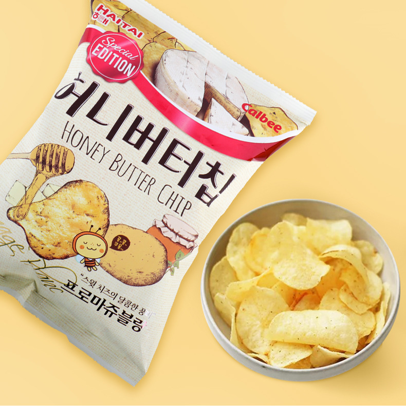 韩国Calbee卡乐比海太HAITAI薯片60g蜂蜜黄油奶酪味膨化零食薯片-阿里巴巴