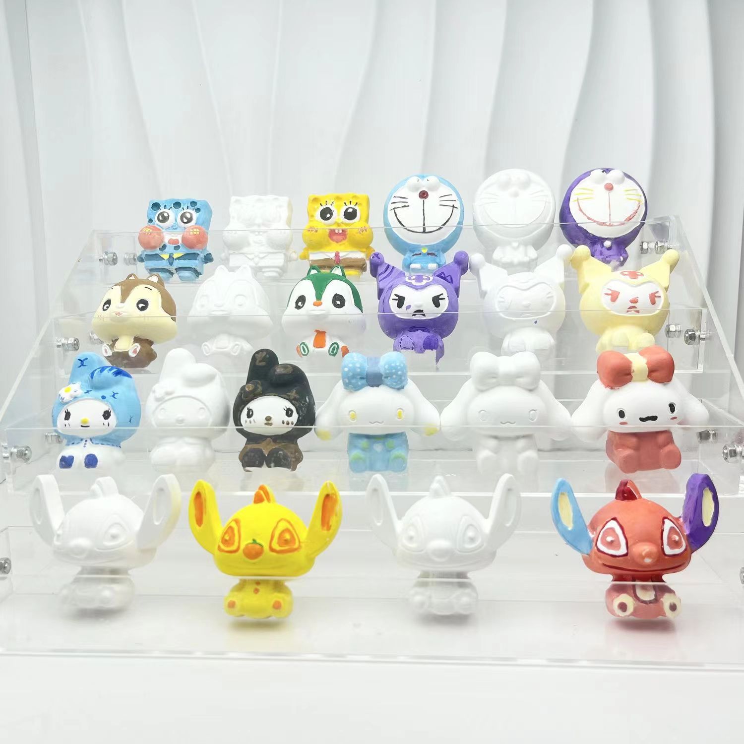 新款换装露比loopy石膏娃娃2d立体涂色儿童玩具diy爆款可爱益智娃-阿里巴巴