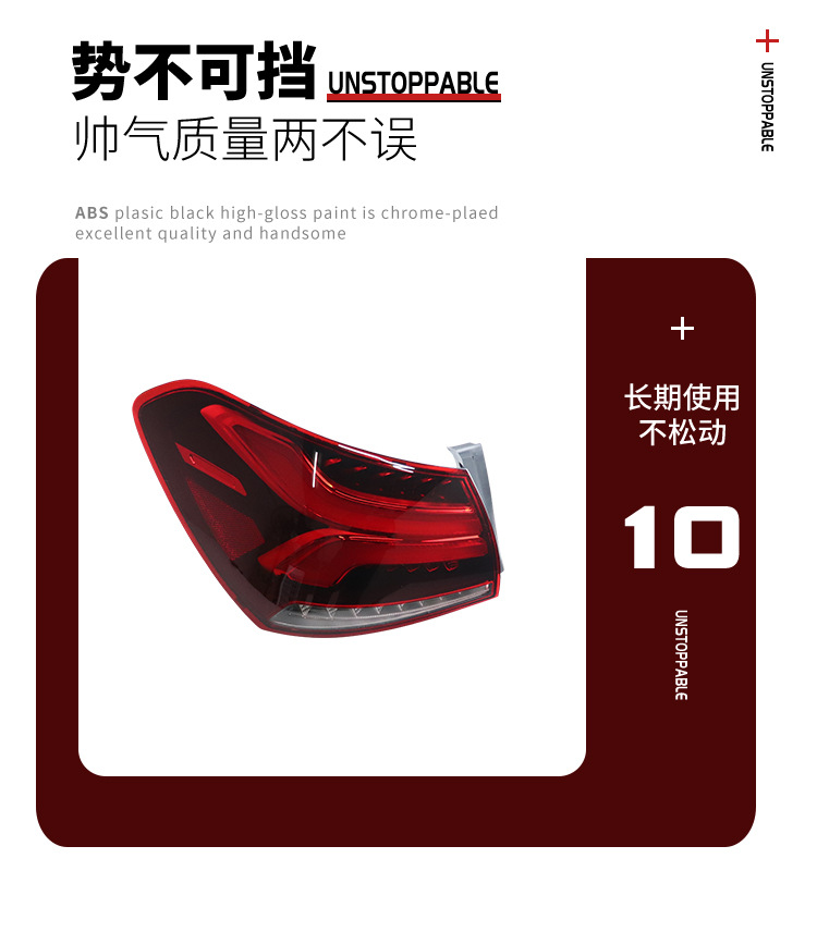 厂家批发适用于奔驰A级W177后尾灯刹车转向灯罩LED总成1779066900-阿里巴巴