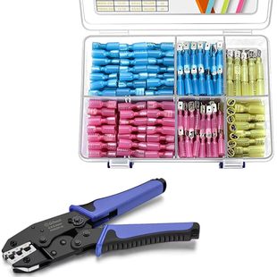 320 PCS Heat Shrink Spade Connectors + Crimping Tool默认项-阿里巴巴