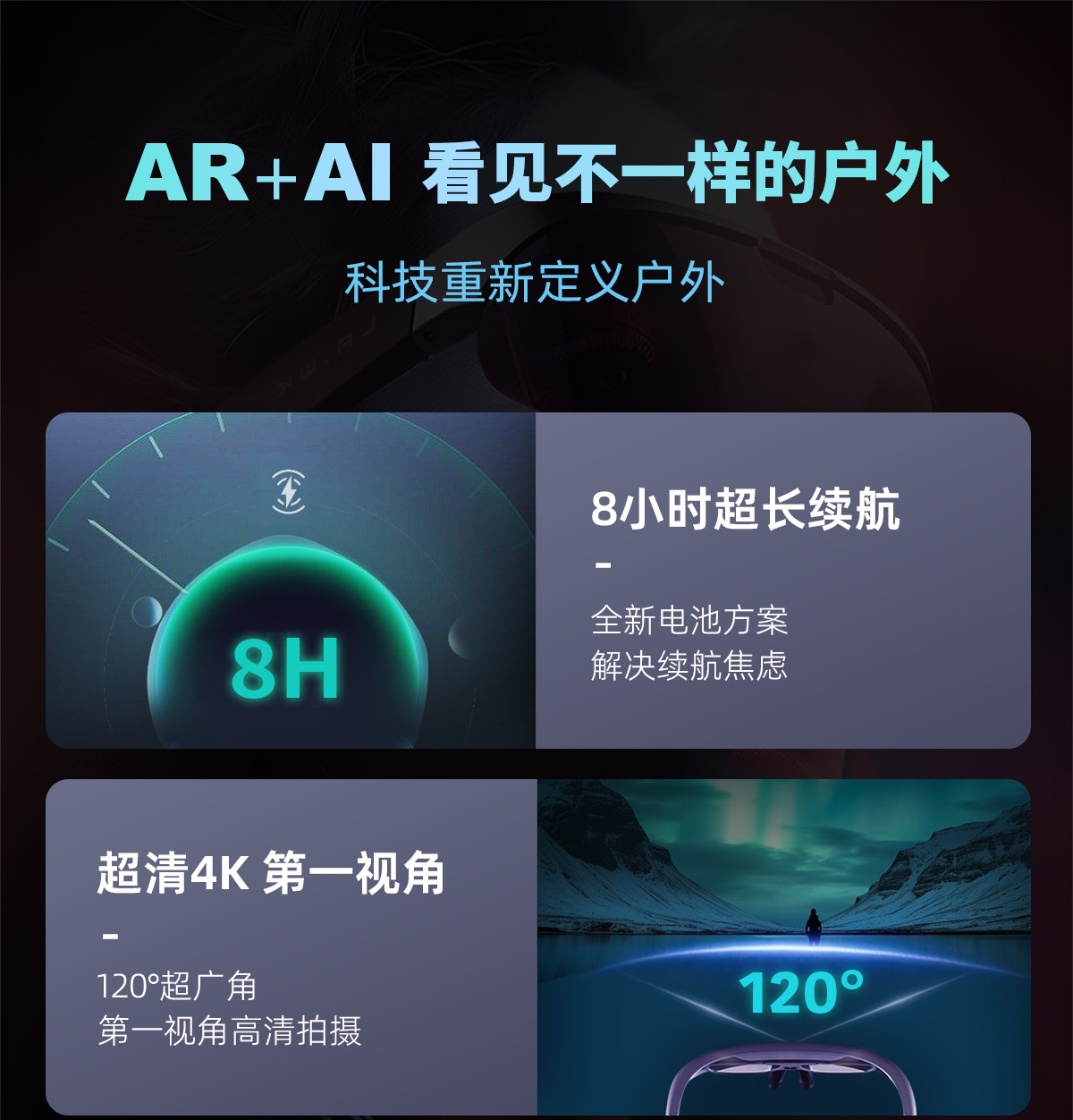 李未可/LAWK AR智能眼镜Meta Lens S3 4K高清拍照录像户外骑行竞-阿里巴巴