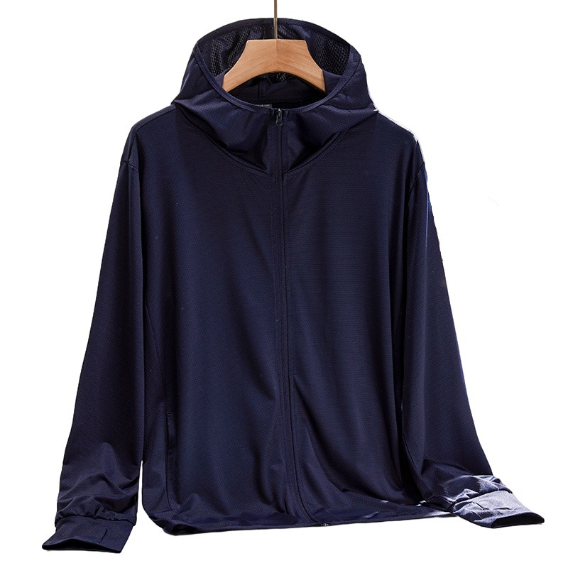 Couple's Sun Protection Suit Summer Thin Knitted Ice Silk Breathable ...