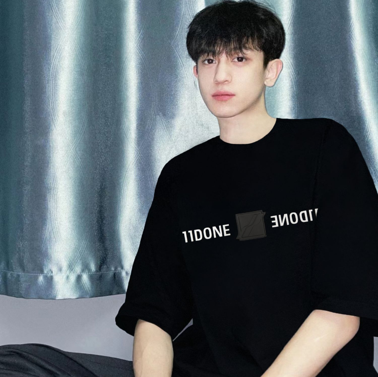 WE11韩版方块硅胶徽章字母LOGO印花WELL潮牌FOG短袖T恤ZGPB-阿里巴巴