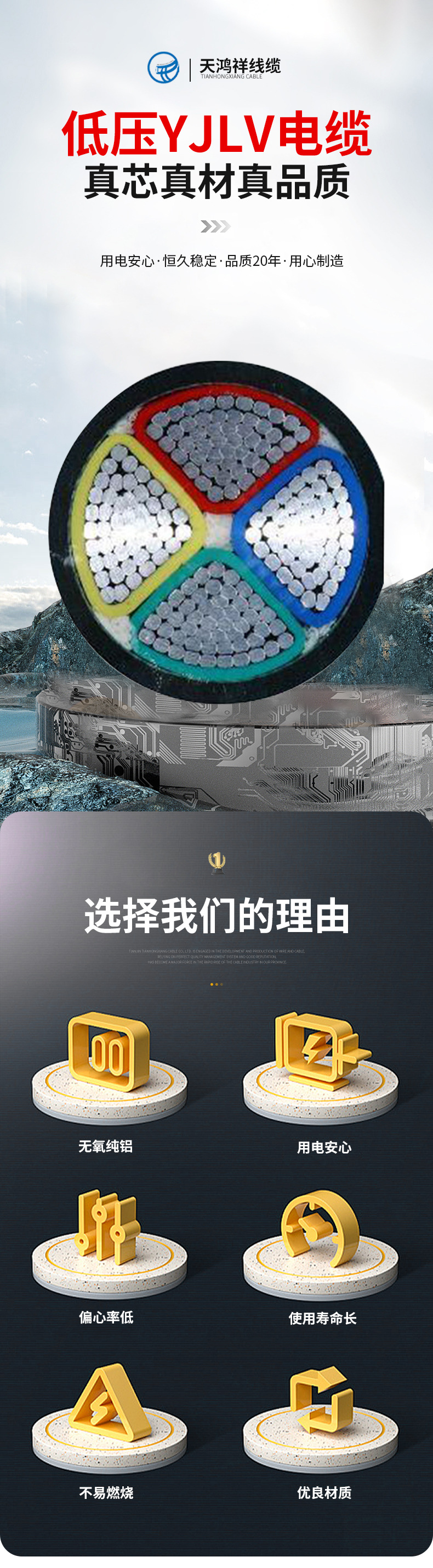 YJLV 4*70+1*35铝芯电力电缆 软护套低压电线 高品质橡胶电线电缆-阿里巴巴