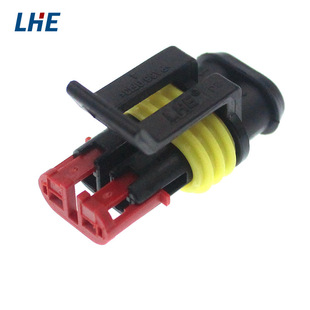 替代TE 282080-1电线防水连接器 精密制造 接插件插座2孔-阿里巴巴