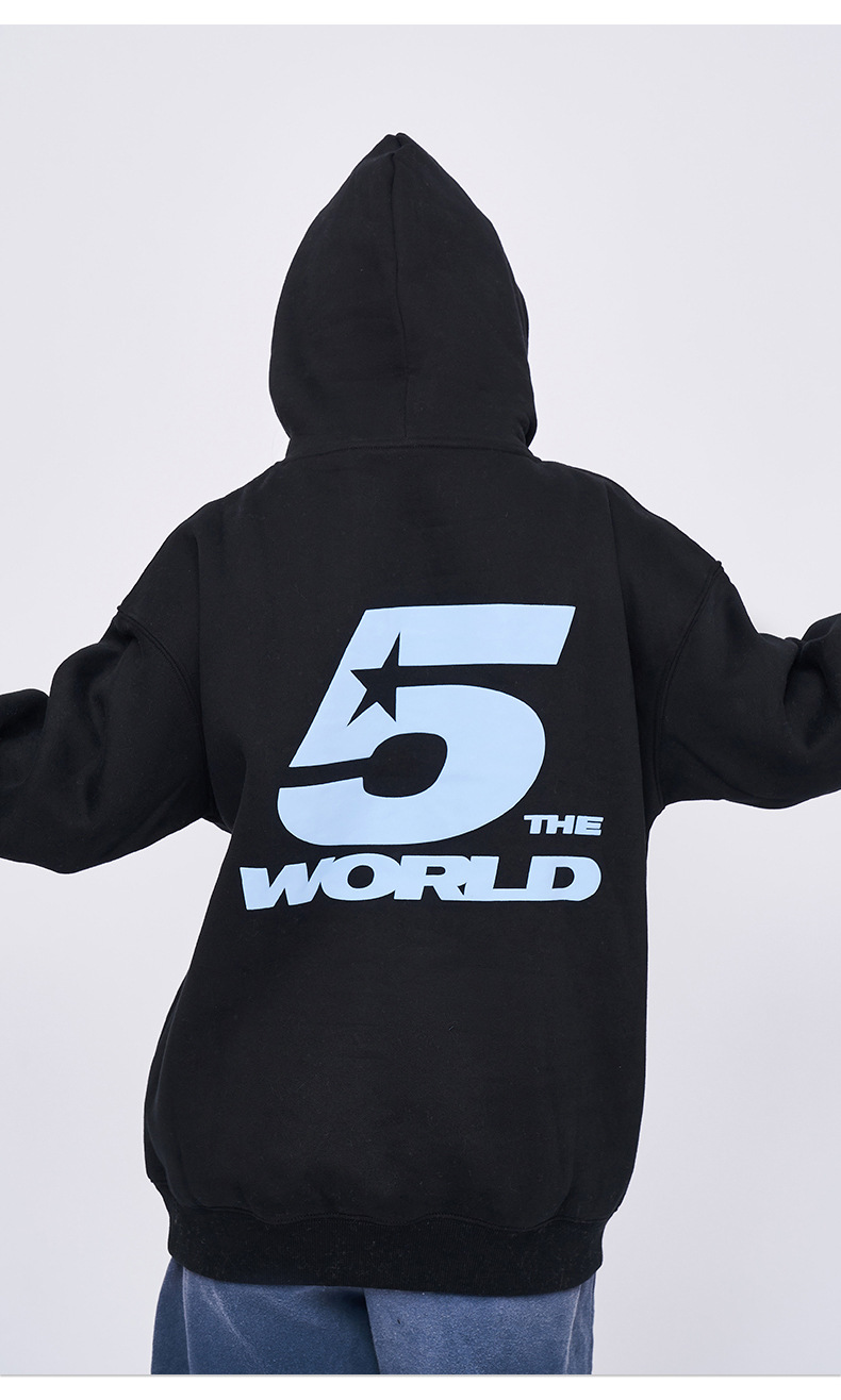 RFSD男装|2023秋冬新品美潮发泡印花卫衣380g加绒宽松连帽卫衣男-阿里巴巴