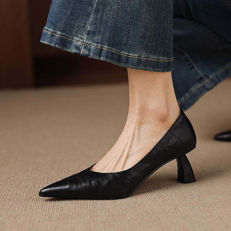 CHIKO Christine Pointy Toe Kitten Heels Pumps Shoes