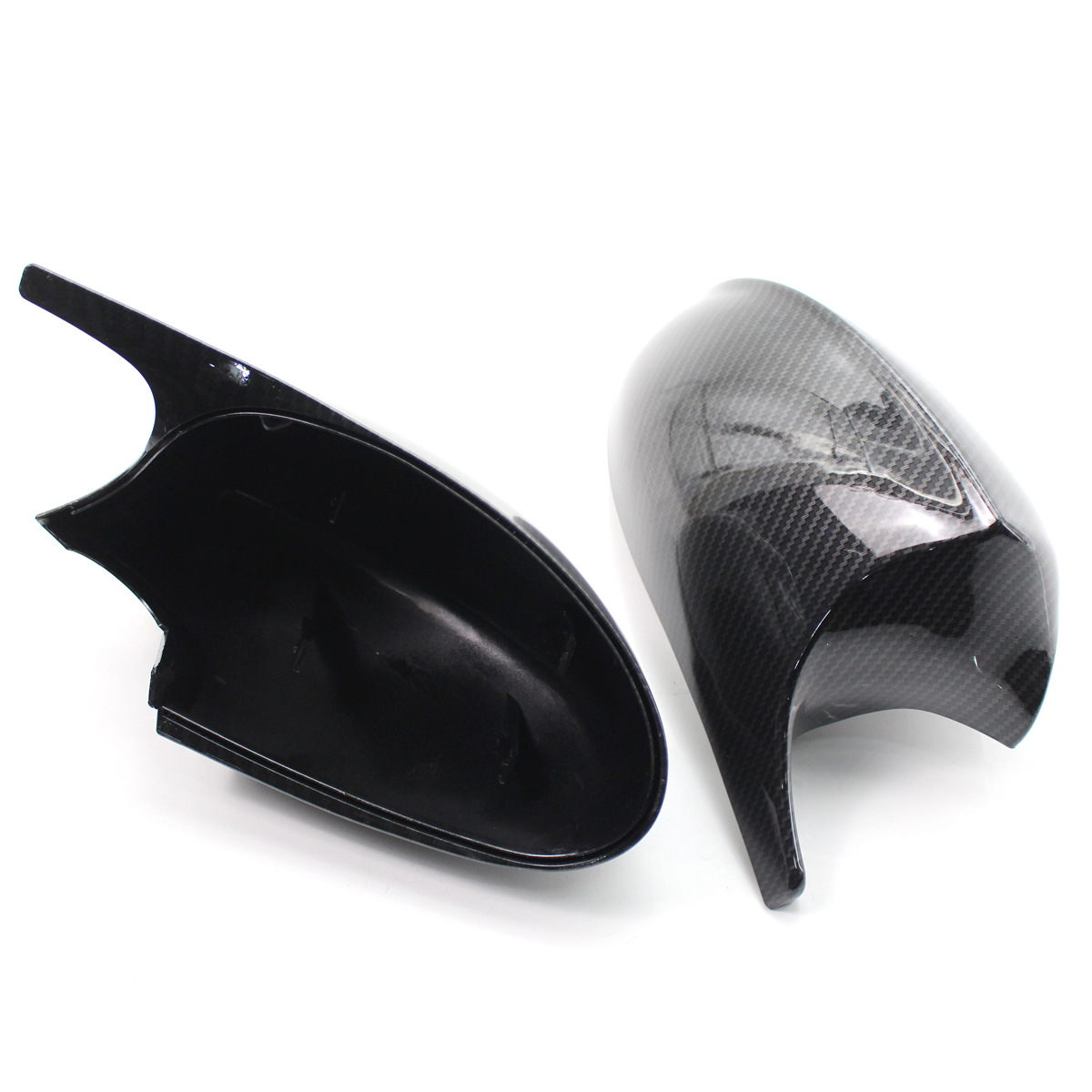 适用于宝马06-08年E90E92牛角倒车镜外壳亮黑款牛角后视镜罩配件-阿里巴巴