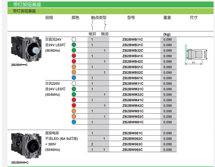XB2BW35B1C XB2BW36B1C XB2BW 24V 原厂 带灯控制按钮开关-阿里巴巴