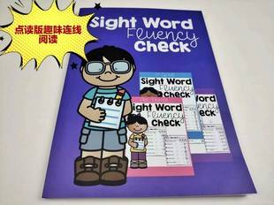点读版Sight Word Fluency Check高频词趣味连线练习册英语启蒙-阿里巴巴