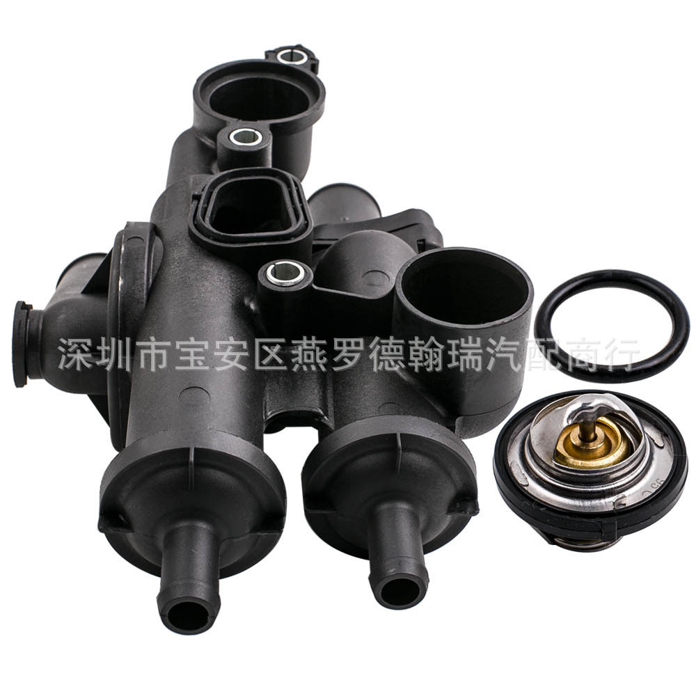 68003582适用07-14吉普指南者克莱斯勒发动机节温器总成水通总成-阿里巴巴